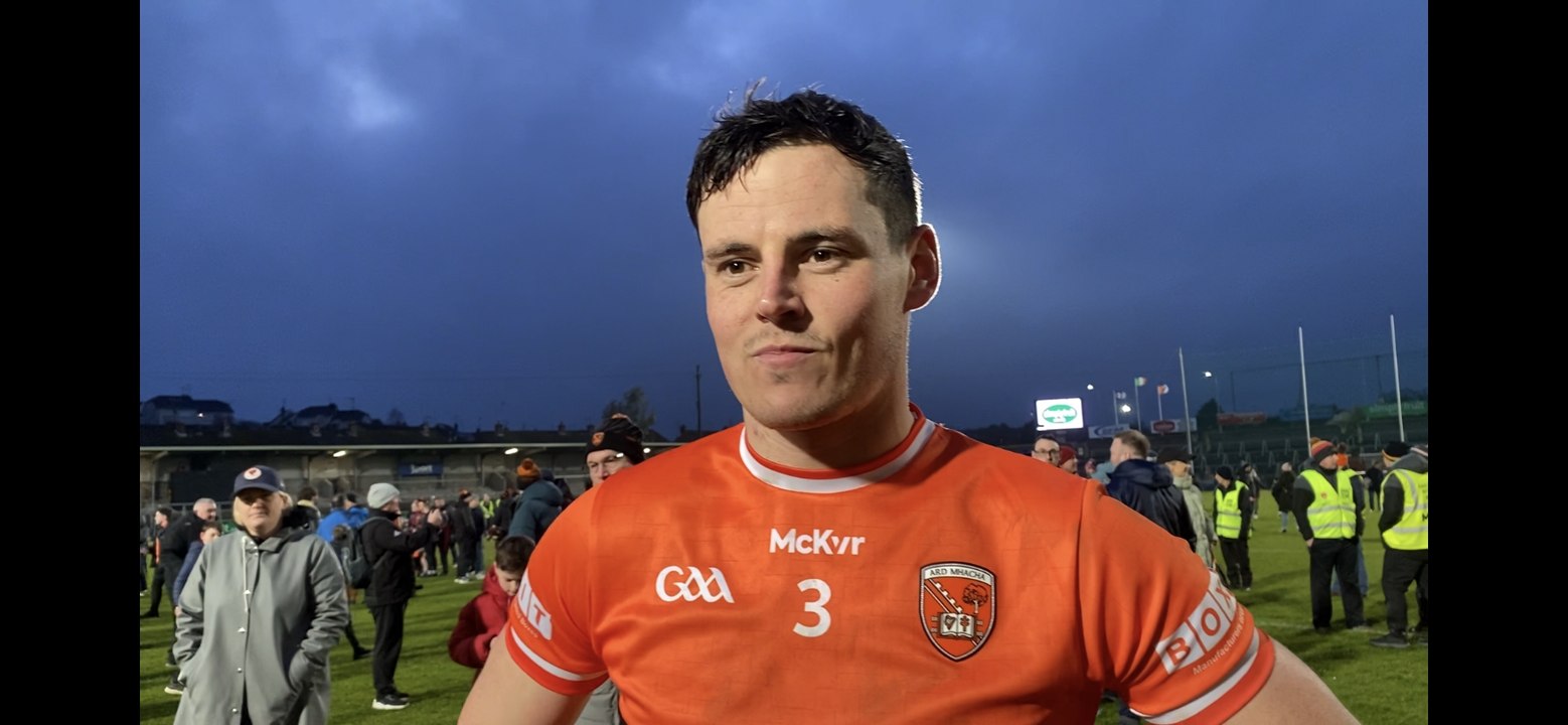 Aaron McKay Armagh v Cavan post match. - video Dailymotion