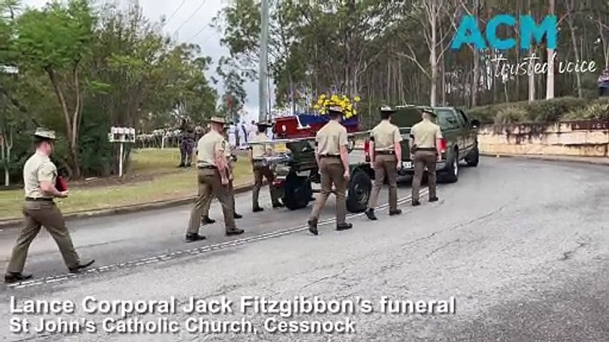 Lance Corporal Jack Fitzgibbon's funeral | Newcastle Herald | Newcastle ...