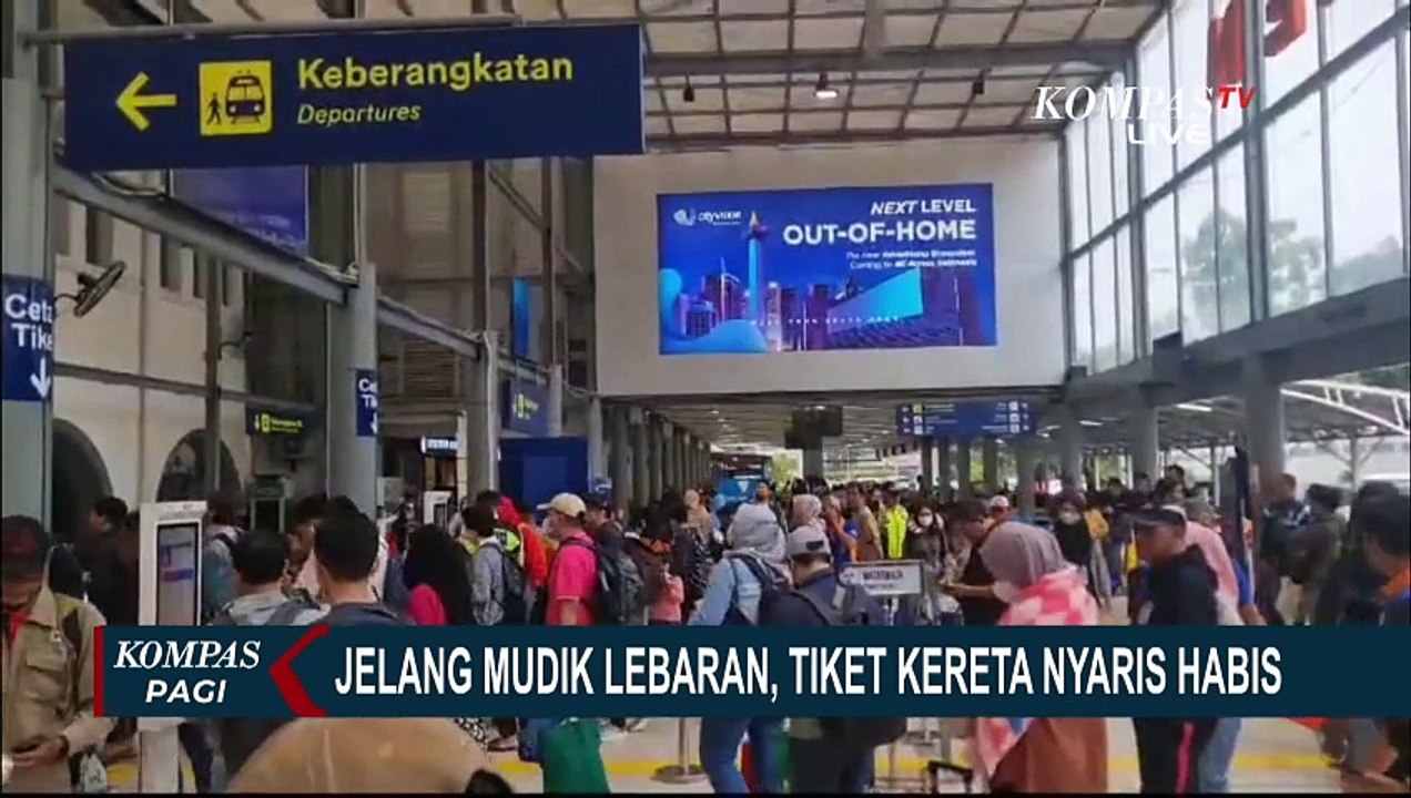 Jelang Mudik Lebaran 2024, Tiket Kereja Api Jarak Jauh Nyaris Habis! Ini Kata PT KAI - Video ...