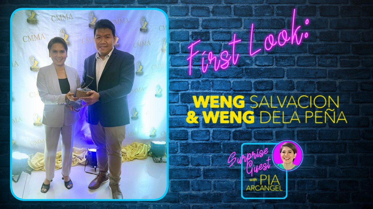 First Look - Weng Salvacion and Weng Dela Peña | Surprise Guest with Pia Arcangel - video ...