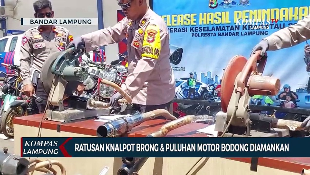 Ratusan Knalpot Brong & Puluhan Motor Bodong Diamankan Polisi! - Video ...