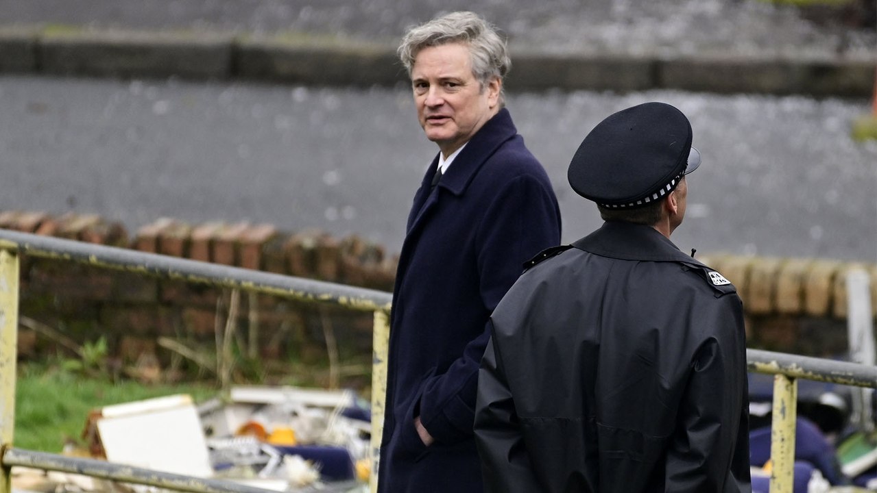 Colin Firth filming Lockerbie in Bathgate - video Dailymotion