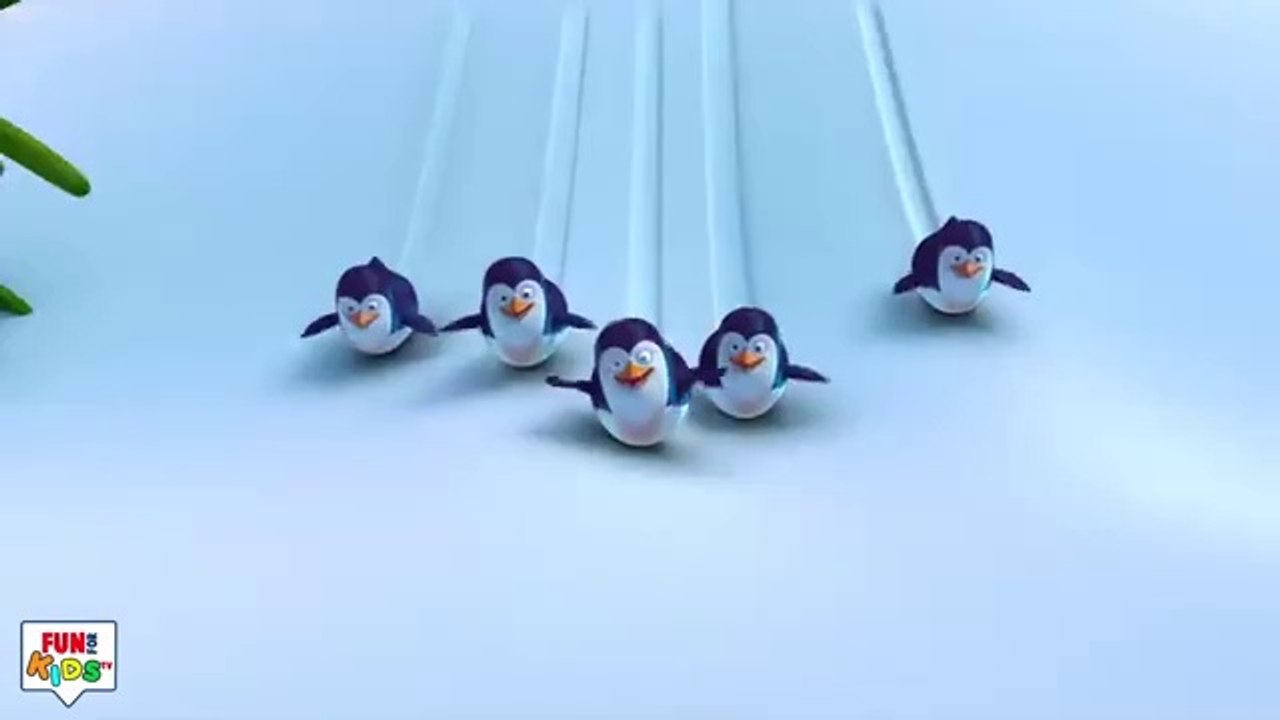 Five Little Penguins Song + More Funny Cute 3D Baby Penguin Songs by ...