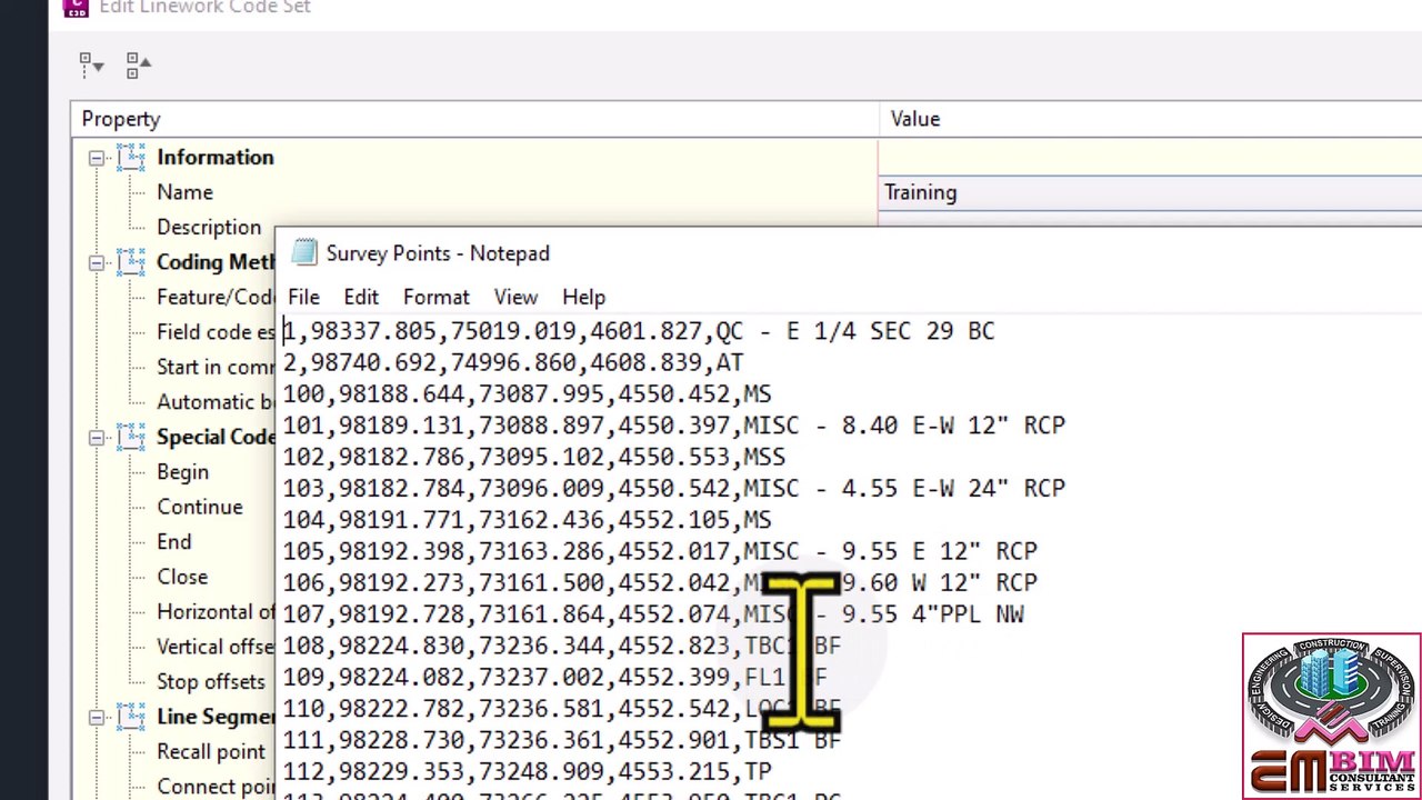 Setting up Linework Code Sets in Civil 3Dسول تھری ڈی میں لائن ورک کوڈ سیٹ اپ کرناPart-49 - video ...