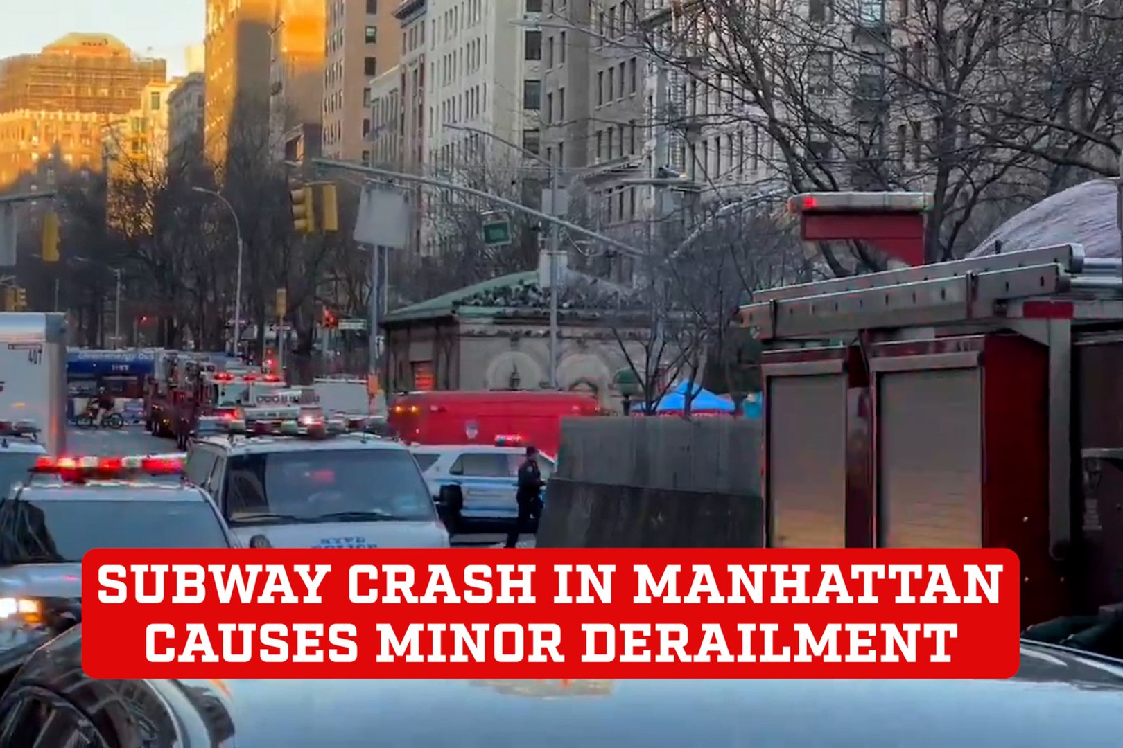 Manhattan subway accident causes derailment - MARCA TV English