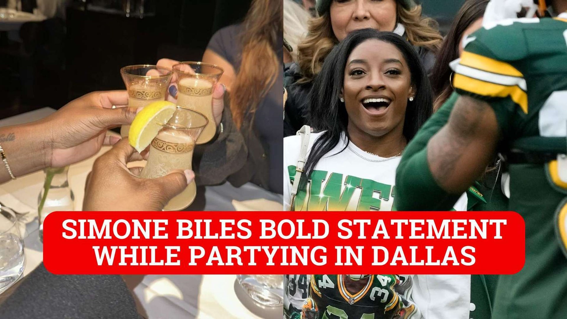 Simone Biles promotes unpopular message while partying in Dallas for ...