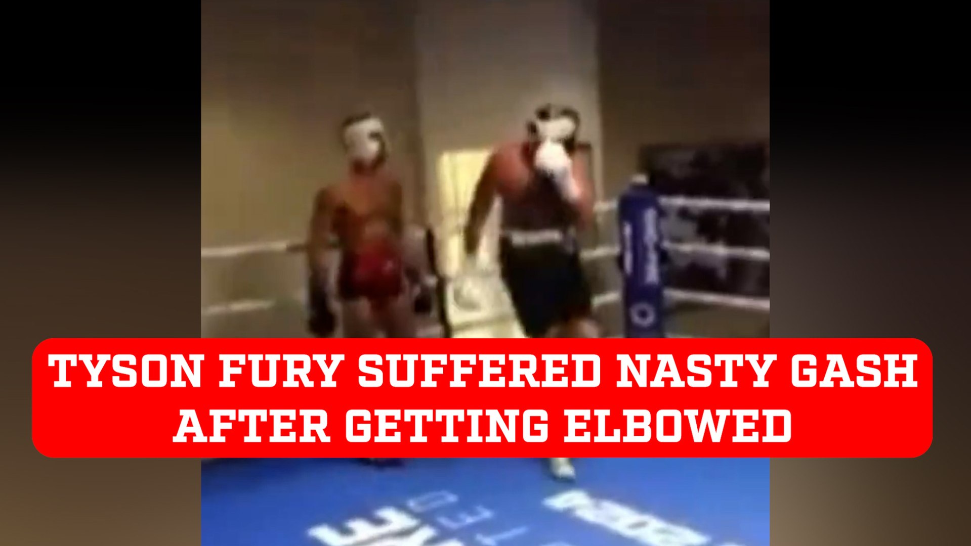 Tyson Fury suffered nasty gash after getting elbowed right in the face ...