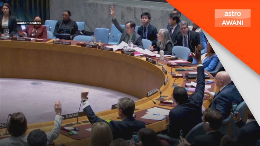 Dunia alu-alukan penerimaan resolusi gencatan senjata Gaza | Astro Awani