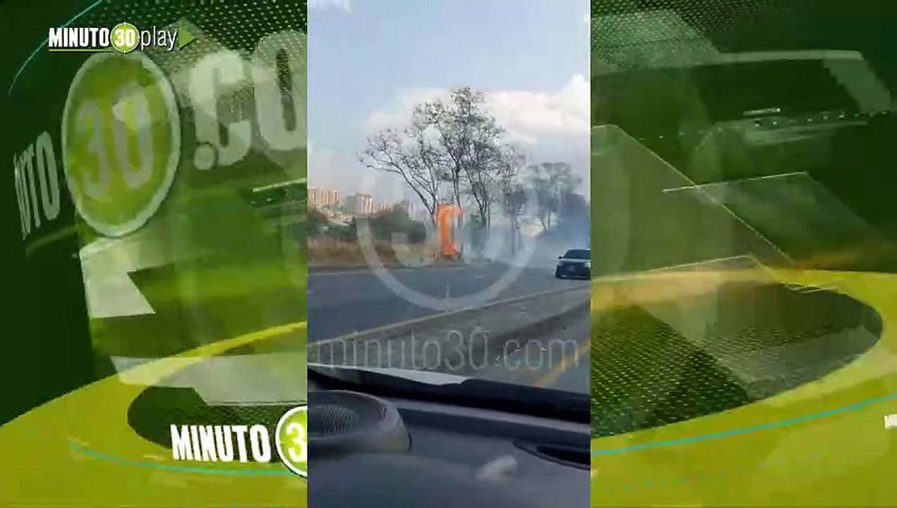 Reportan mucho humo: Incendio forestal en la avenida regional a la ...