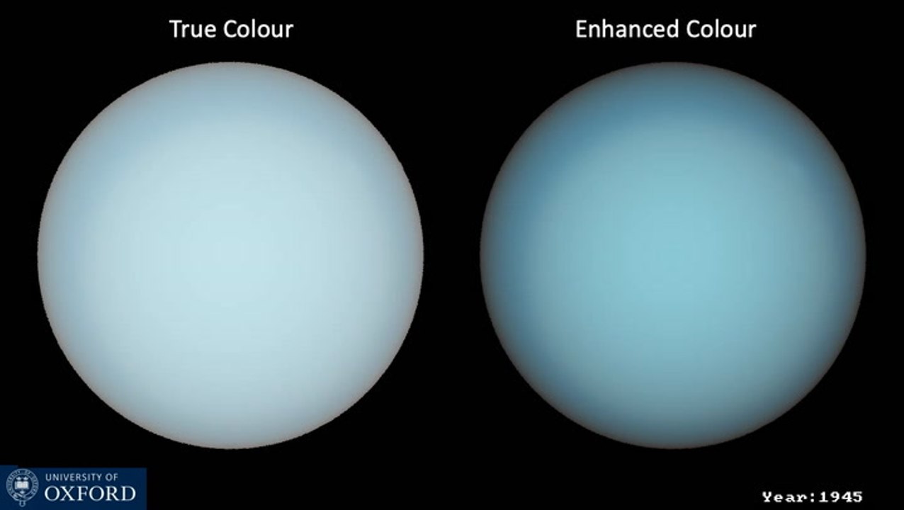 See Uranus' Seasonal Changes In Color- 168-Year Animated Time-Lapse ...