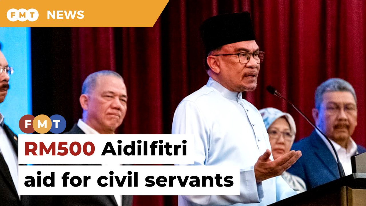 PM announces RM500 Aidilfitri aid for civil servants - video Dailymotion