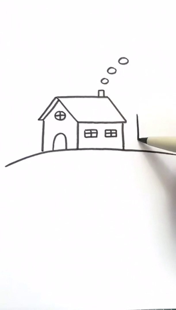 Easy Pencil Drawings Of Houses How To Draw A House For Beginners: