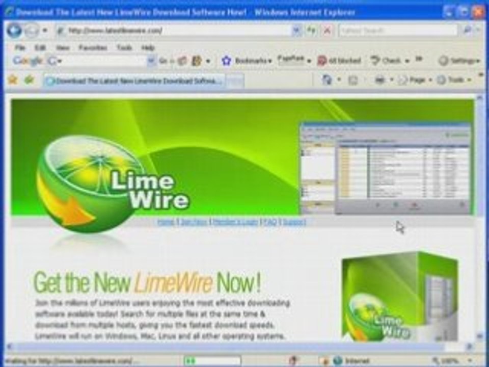 Limewire Download for Windows XP Vista Mac Linux - video Dailymotion