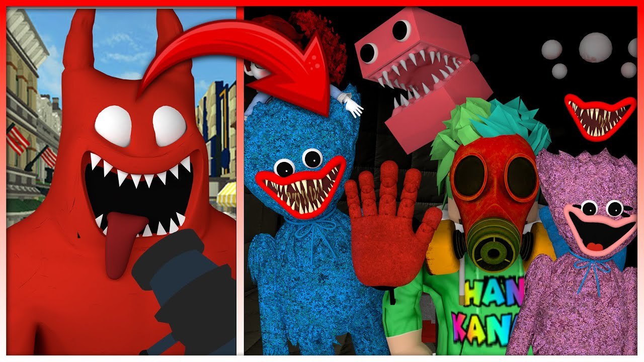 POPPY PLAYTİME KARAKTERLERİ HACKER OLUYOR | FLEE THE FACILITY ROBLOX ...