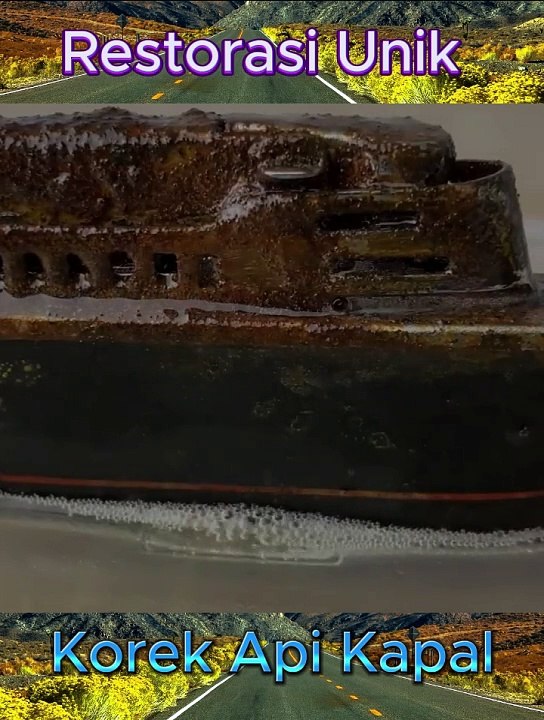 Restoration of ship lighters // Restorasi korek api bentuk kapal ...