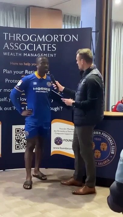 Shrewsbury Town's Daniel Udoh pays tribute to local fundraiser - video ...