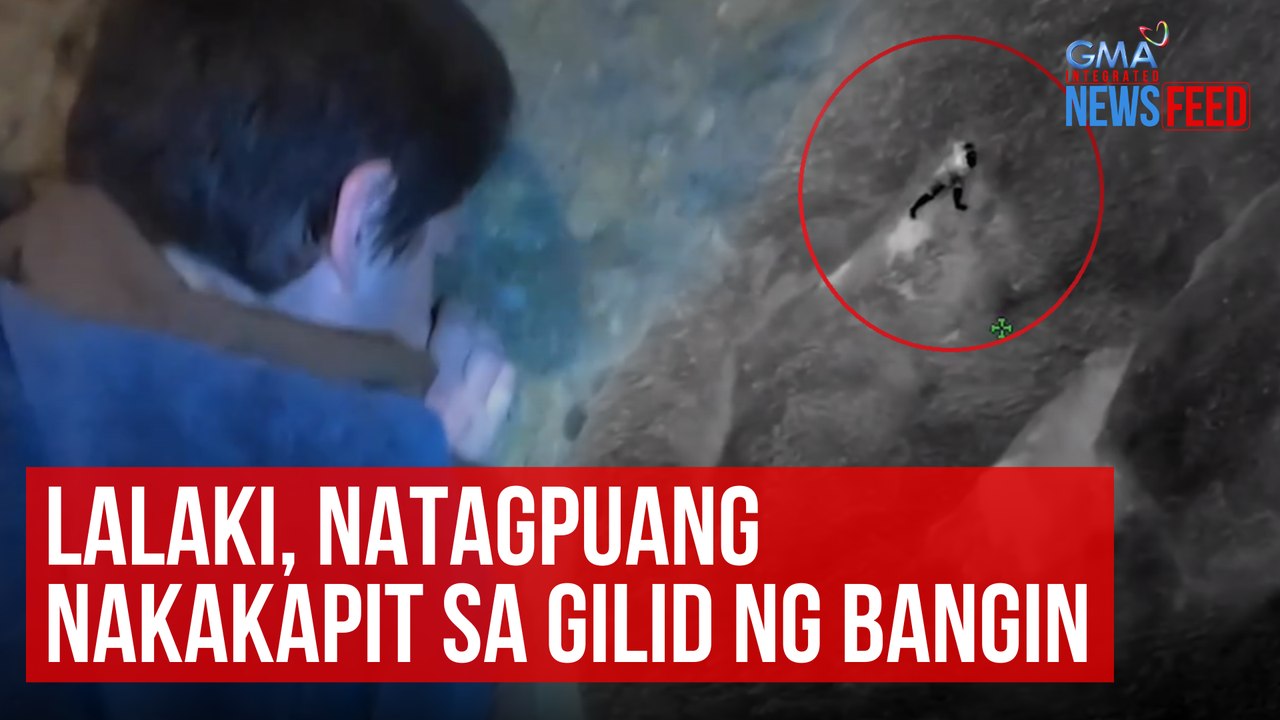 Lalaki, natagpuang nakakapit sa gilid ng bangin | GMA Integrated ...