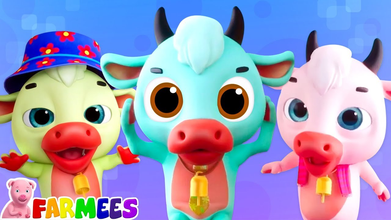 Count 1 to 5 with Five Little Cows + More Nursery Rhymes for Babies ...