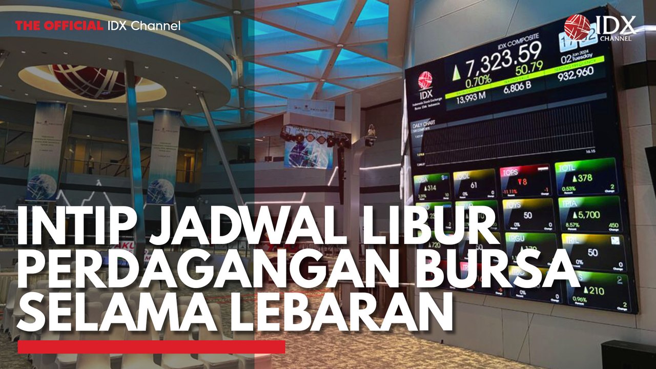 Intip Jadwal Libur Perdagangan Bursa Selama Lebaran - video Dailymotion