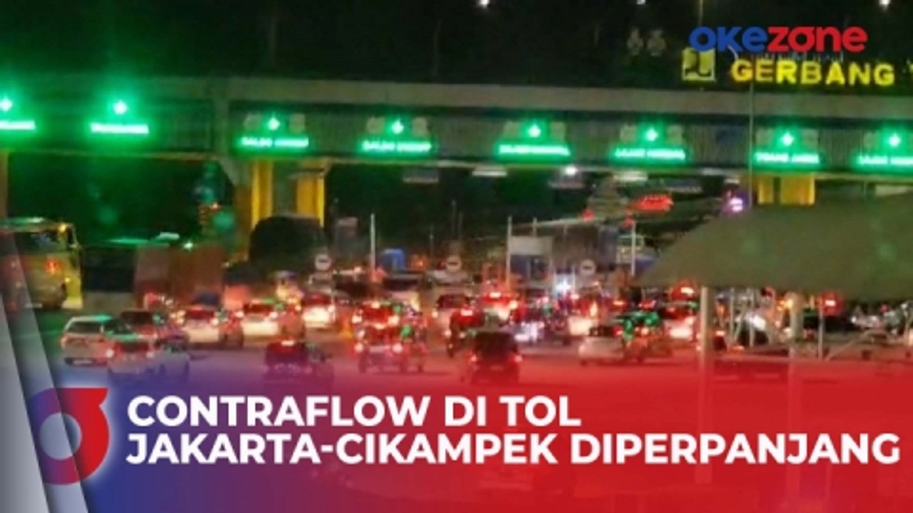 Volume Kendaraan Meningkat, Contraflow di Tol Jakarta-Cikampek Diperpanjang - video Dailymotion