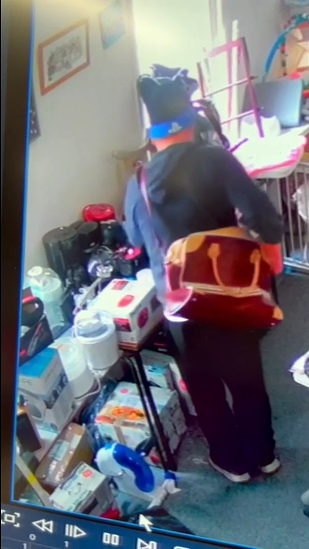 Charity shop thief caught on camera stealing £25 stereo
