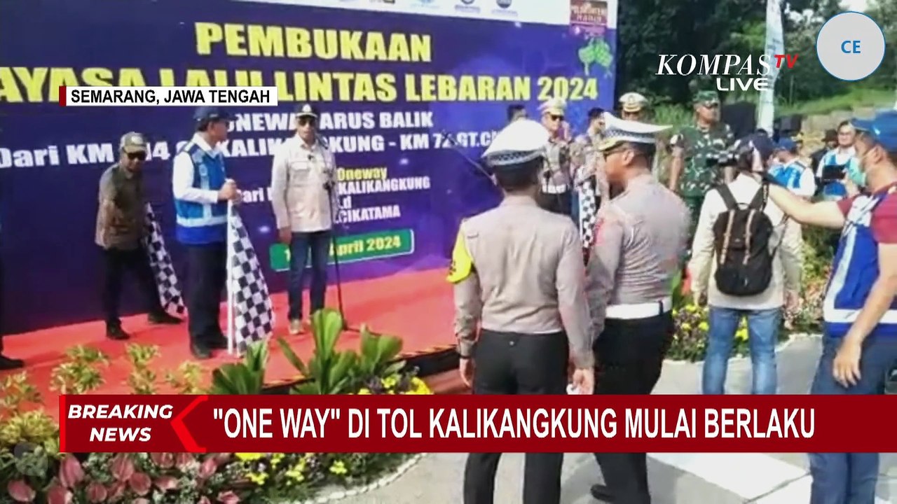 Detik-detik Sistem One Way Resmi Berlaku di Tol Kalikangkung hingga Tol Cipali - Video Dailymotion