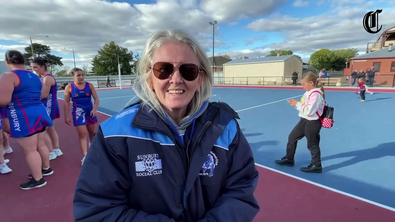 Sunbury netball coach Kim Bailey after the team's 2024 round 1 win ...