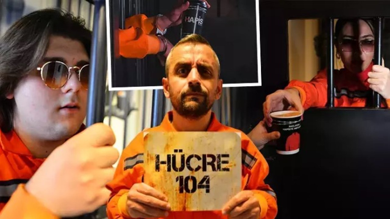 Bursa'da hapishane konseptli kafede garsonlar, gardiyan kıyafetiyle ...