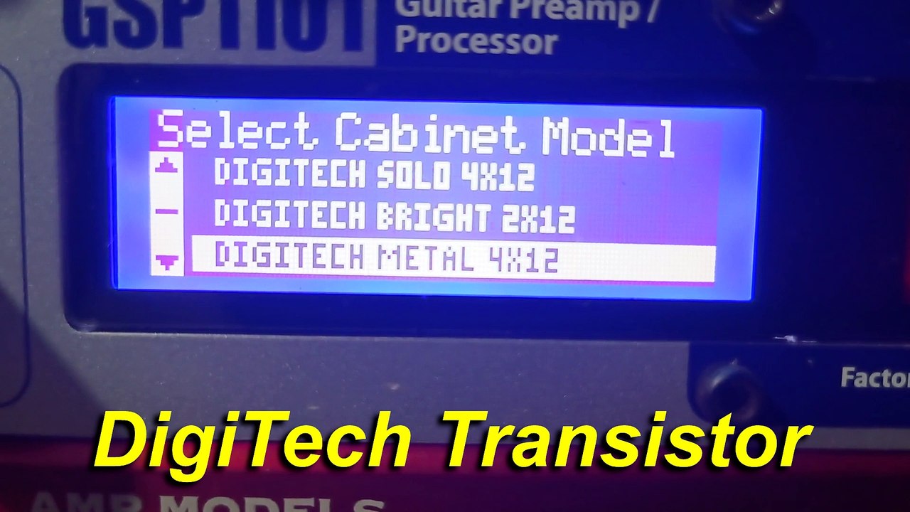 #12+1 - DIGITECH GSP 1101 - PREAMPS COM TODOS OS GABINETES - Vídeo ...