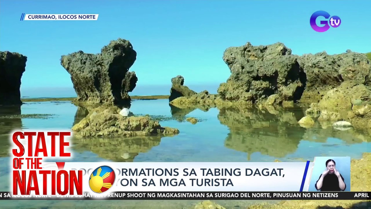 Rock formations sa tabing-dagat, atraksyon sa mga turista | SONA ...