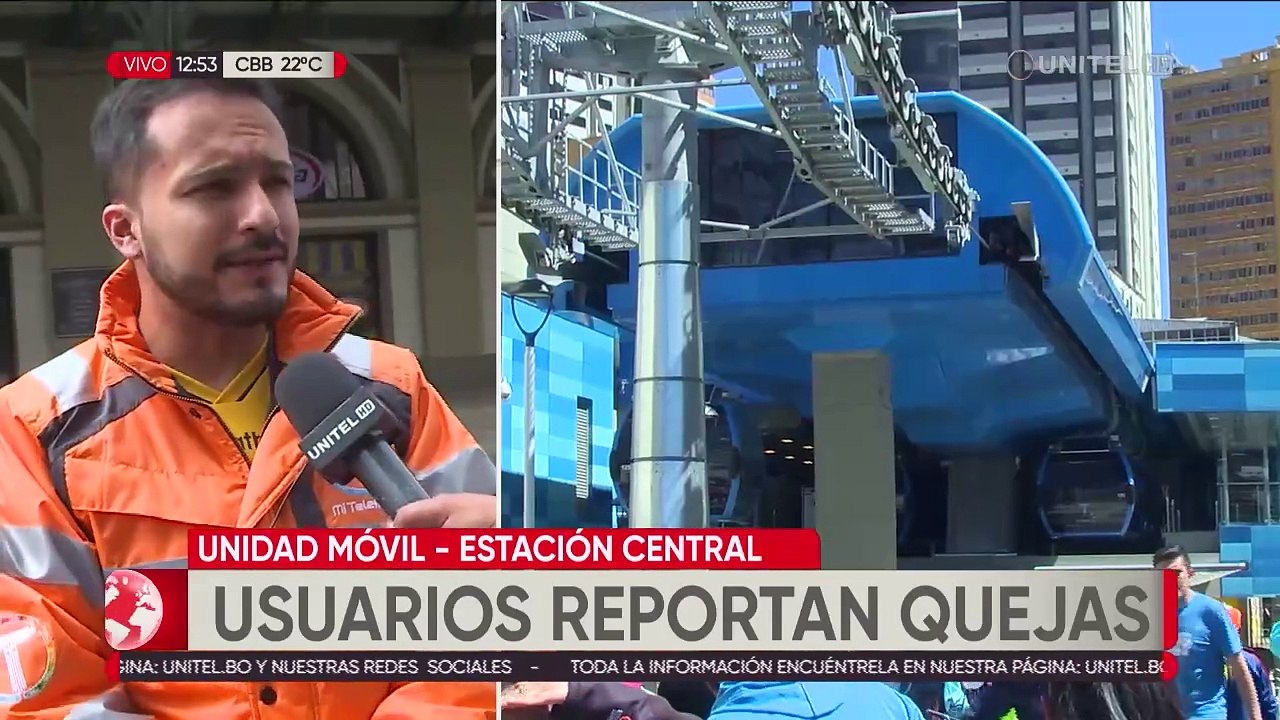 Usuarios de la línea celeste del teleférico denuncian que el servicio ...