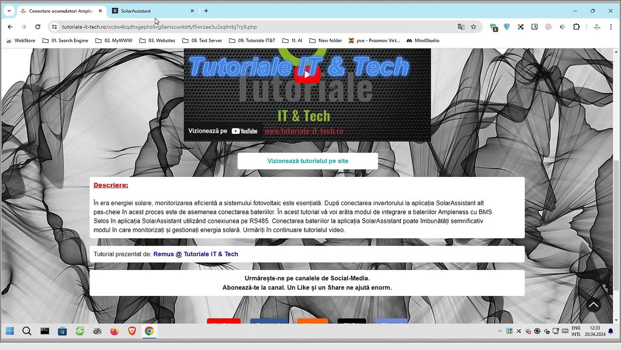 Conectare acumulatori Ampleness la SolarAssistant - video Dailymotion