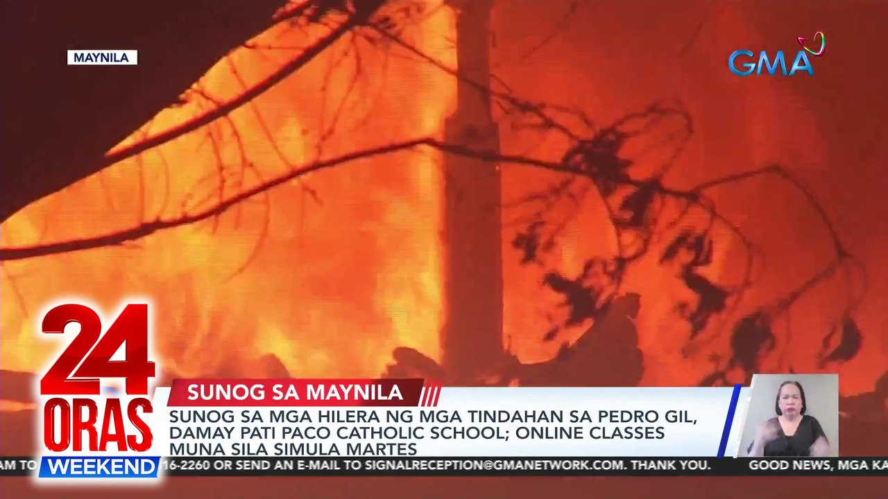 24 Oras Weekend Part 1- 2 sunog sa Paco; "Wiper boys" sa kalsada ...