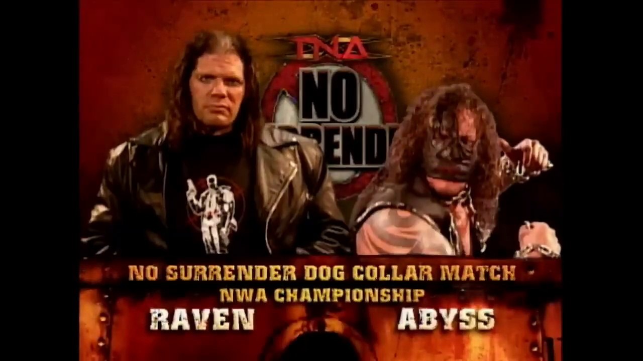 TNA No Surrender 2005 - Abyss vs Raven (Dog Collar Match, NWA World ...