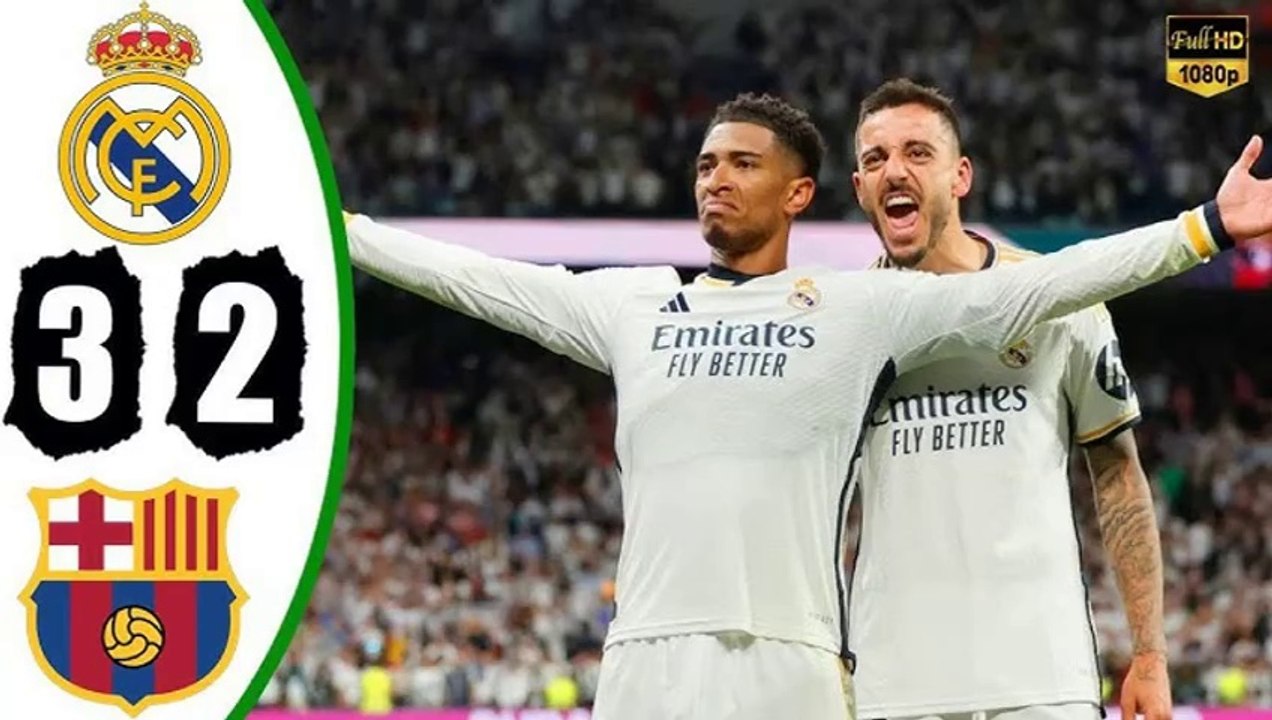 Real Madrid vs Barcelona 3-2 Highlights & Full Match 21 April 2024 ...