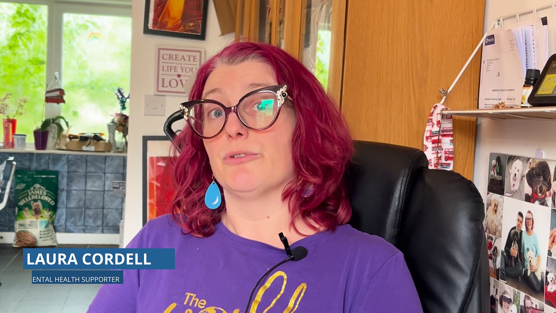 Laura Cordell says she would rather work but can't