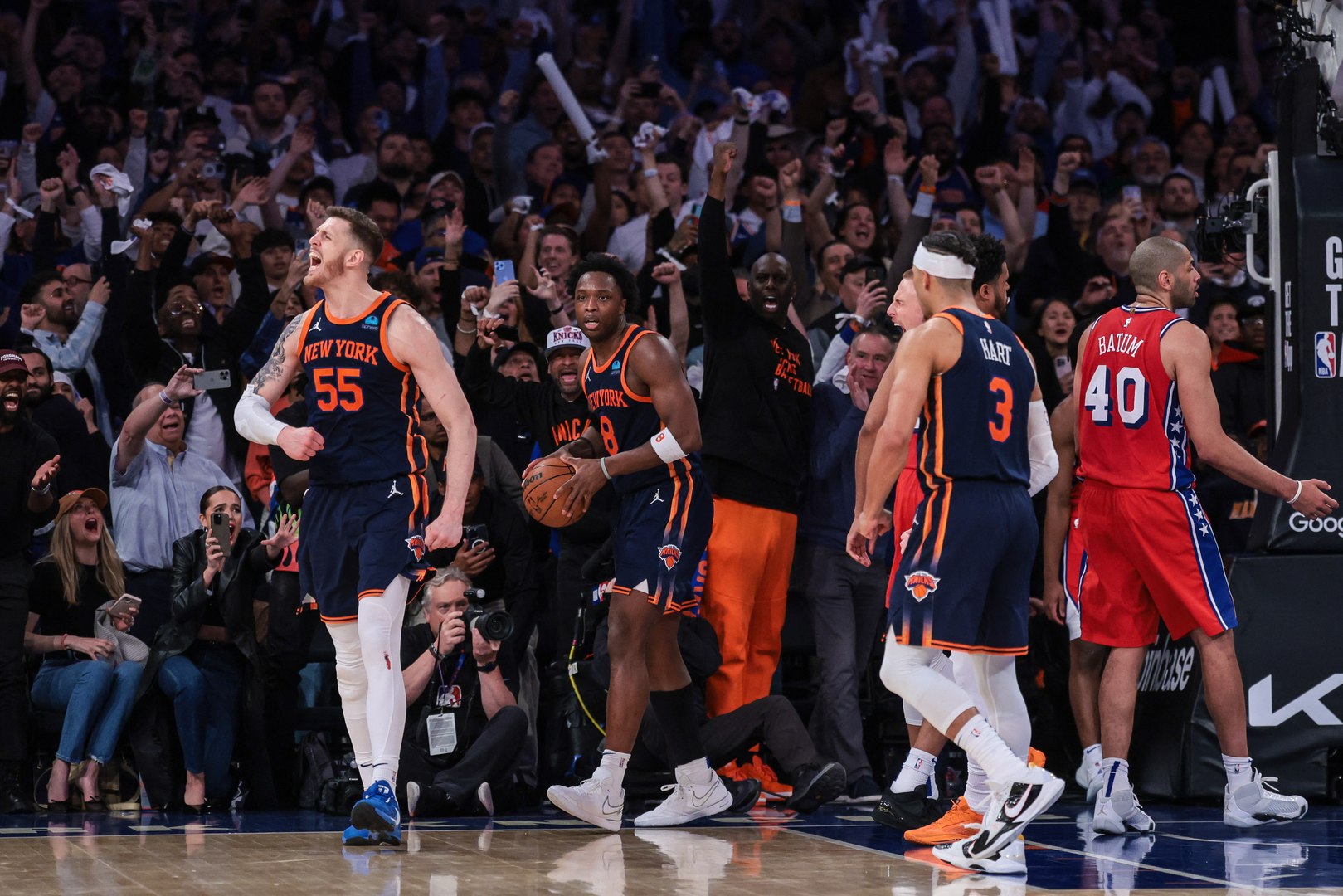 NBA : les Knicks arrachent une improbable victoire aux Sixers dans une ...