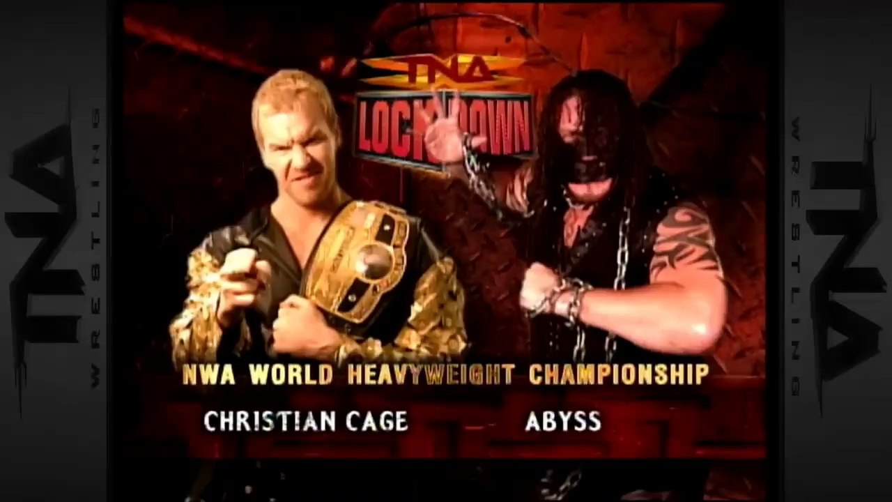 TNA Lockdown 2006 - Abyss vs Christian Cage (Six Sides Of Steel Match, NWA World Heavyweight ...
