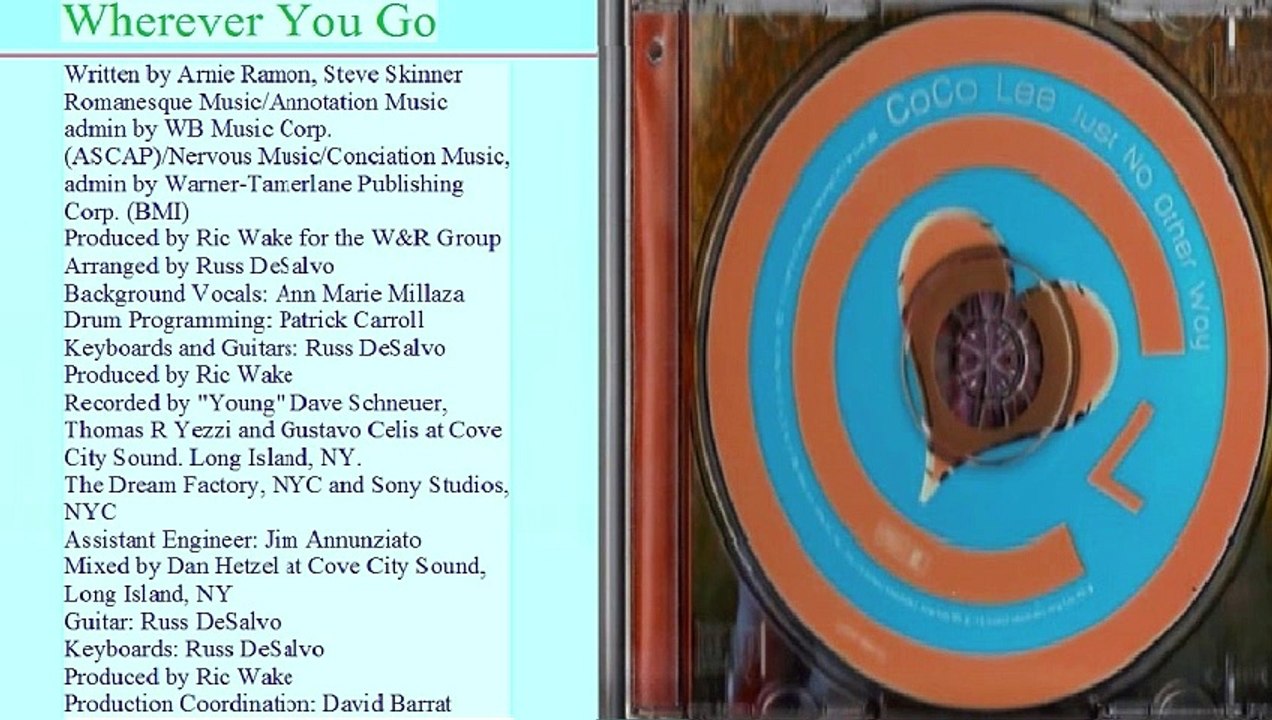 COCO LEE —Wherever You Go— CoCo Lee: Just No Other Way - Vidéo Dailymotion