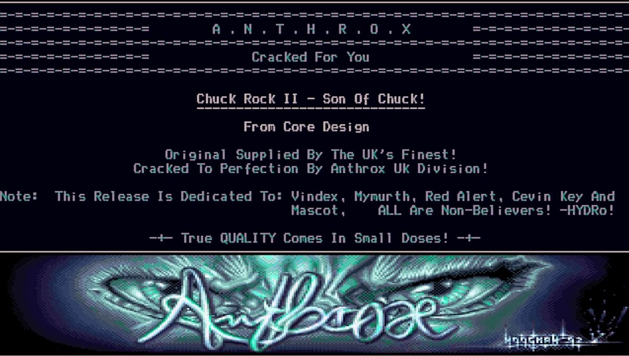 Amiga Cracktro - Chuck Rock II by Anthrox - video Dailymotion