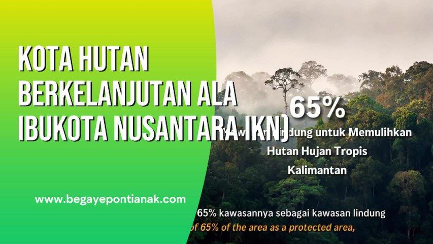Ini Dia Kota Hutan Berkelanjutan Ala IKN Di Kalimantan