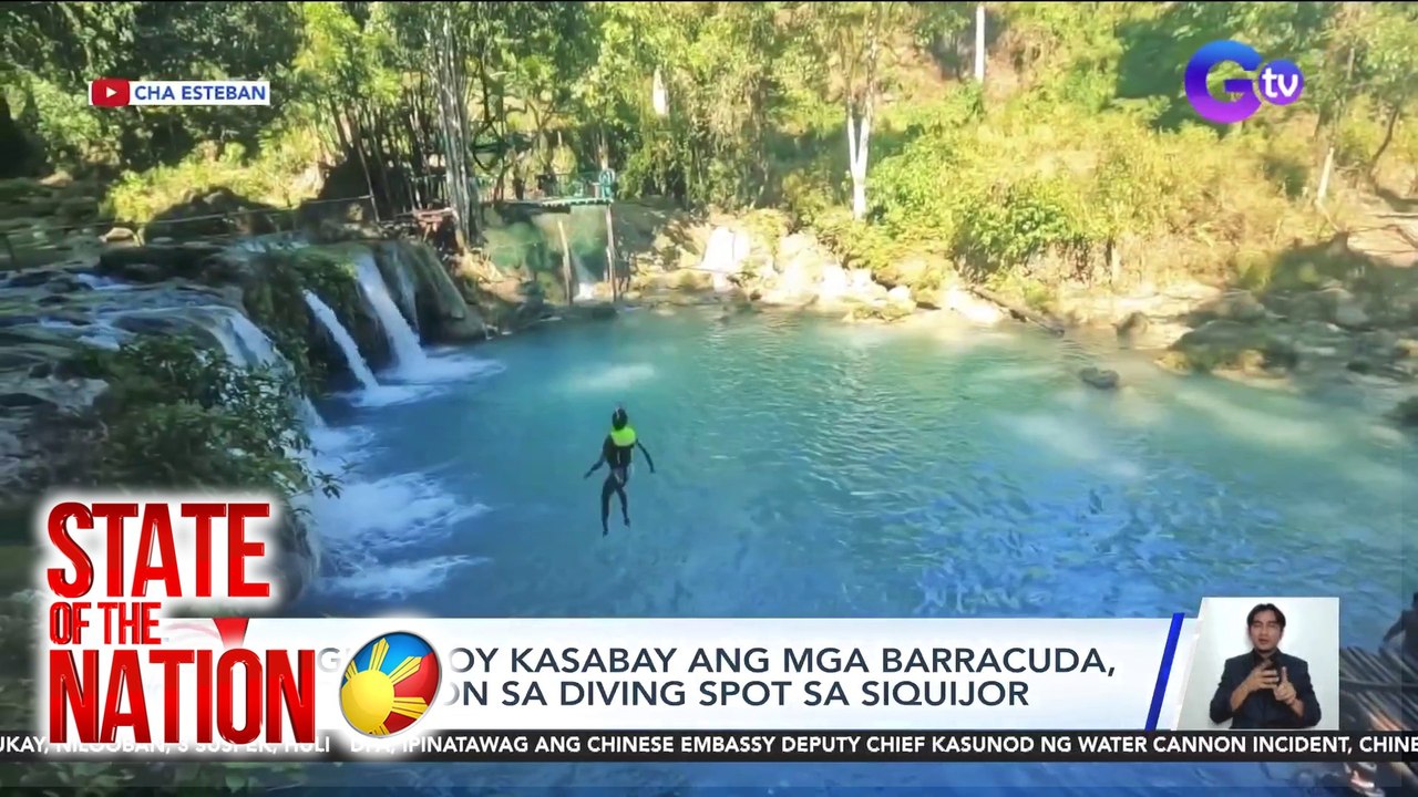 Diving spot sa Siquijor, atraksyon ang paglangoy kasabay ang mga ...