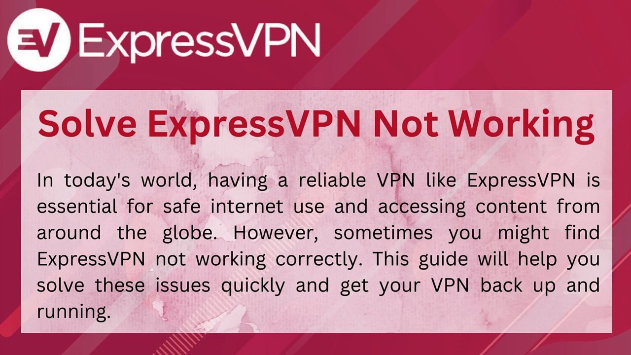 Steps to Fix ExpressVPN Not Working - 2024 - video Dailymotion