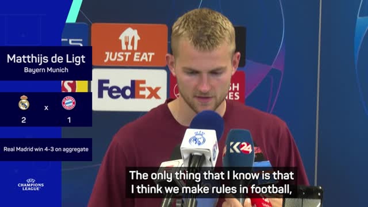 De Ligt stunned by controversial offside call - video Dailymotion