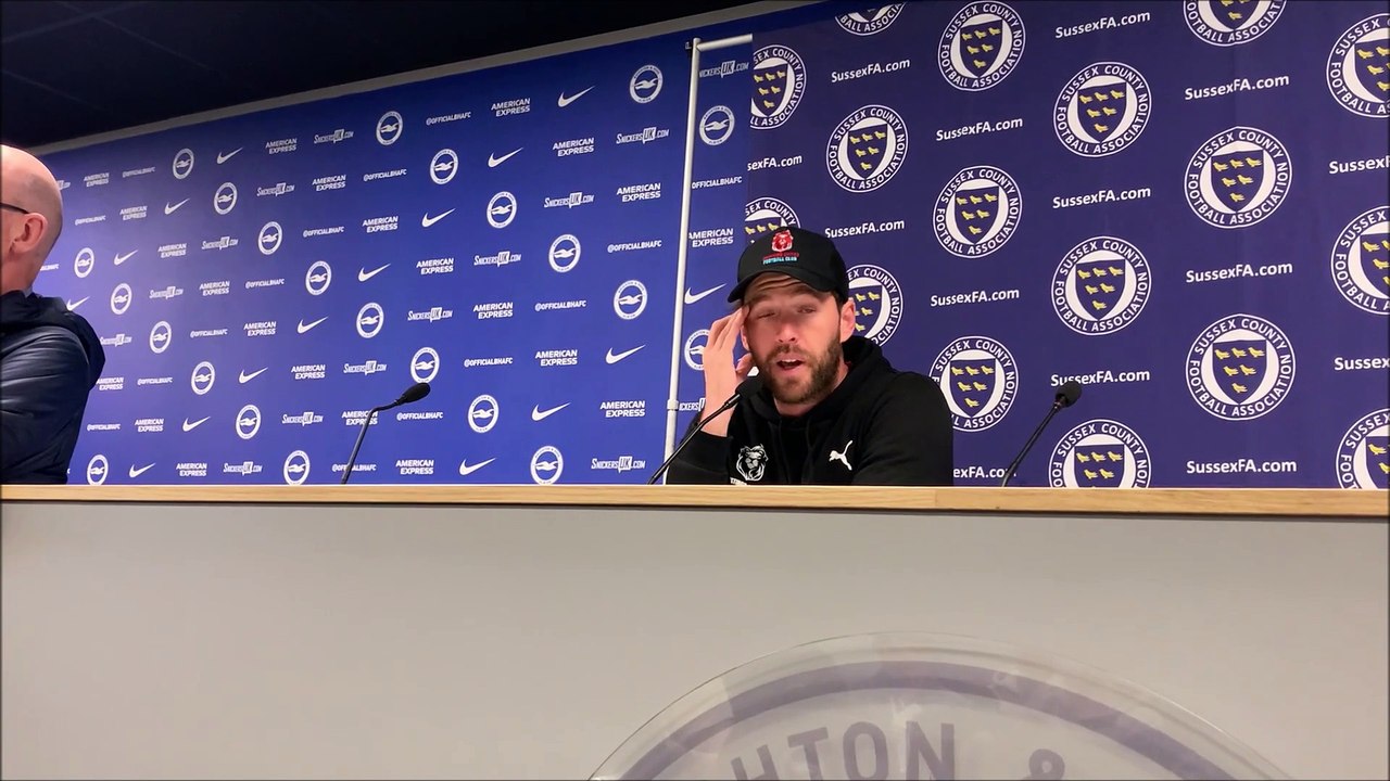 Chris Agutter on the Sussex Senior Cup final - video Dailymotion