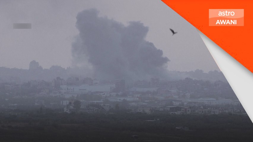 Letupan dahsyat, asap hitam penuhi utara Gaza | Astro Awani