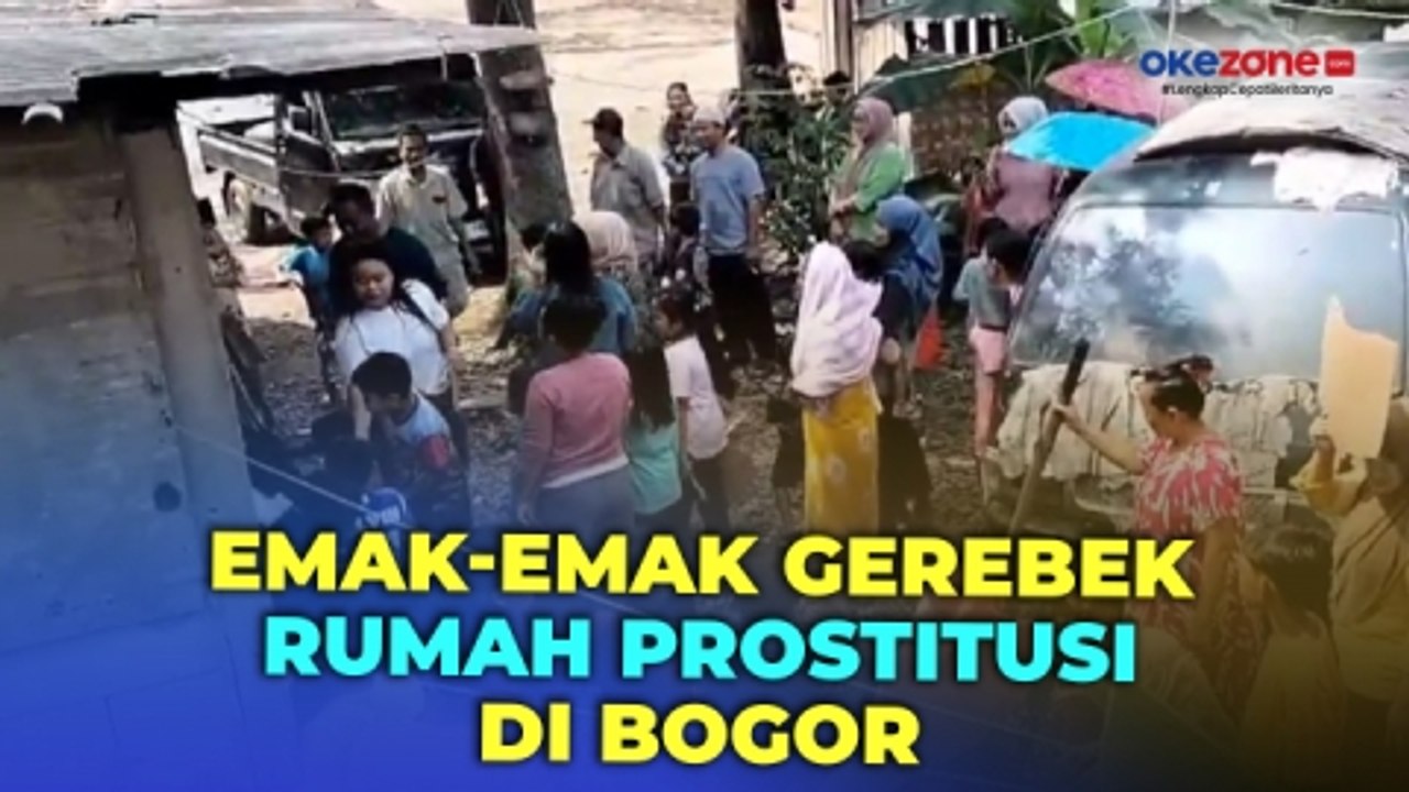 Emak-Emak di Bogor Gerebek Rumah yang Diduga Jadi Tempat Prostitusi - video Dailymotion