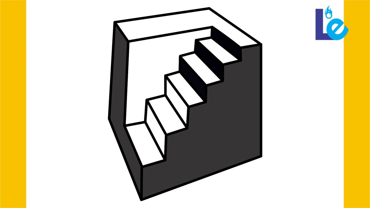 How to draw Ladder 3D easy step by step - video Dailymotion