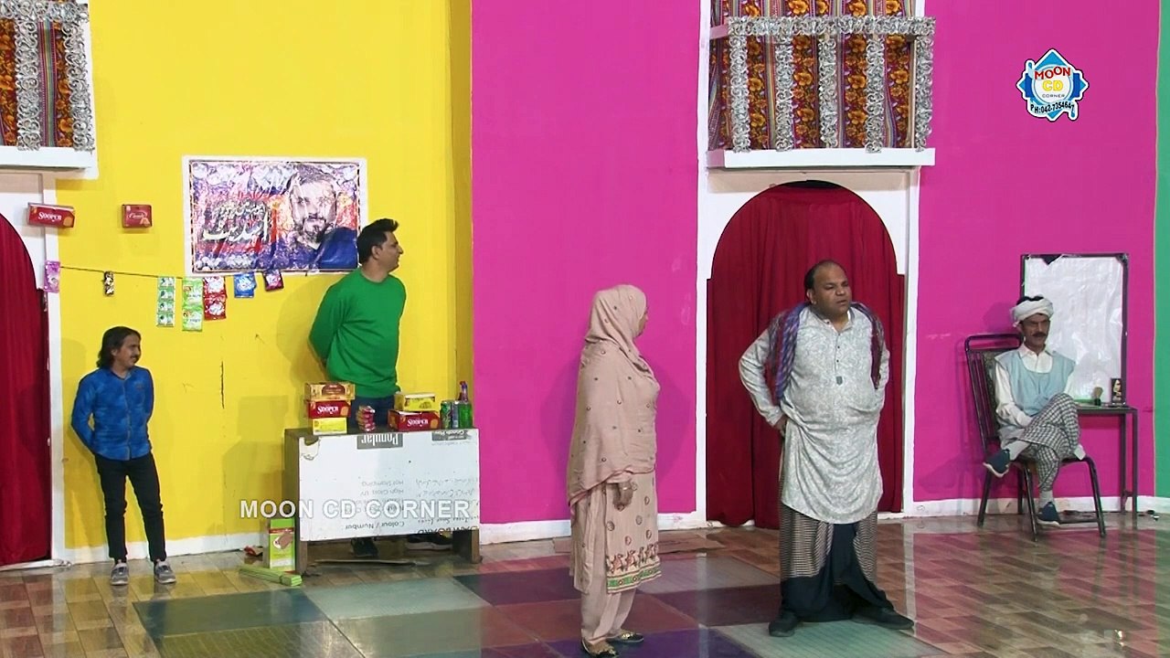 Amjad Rana with Papu Jawad and Shabir Ganguwa _ Comedy Clip _ Stage ...