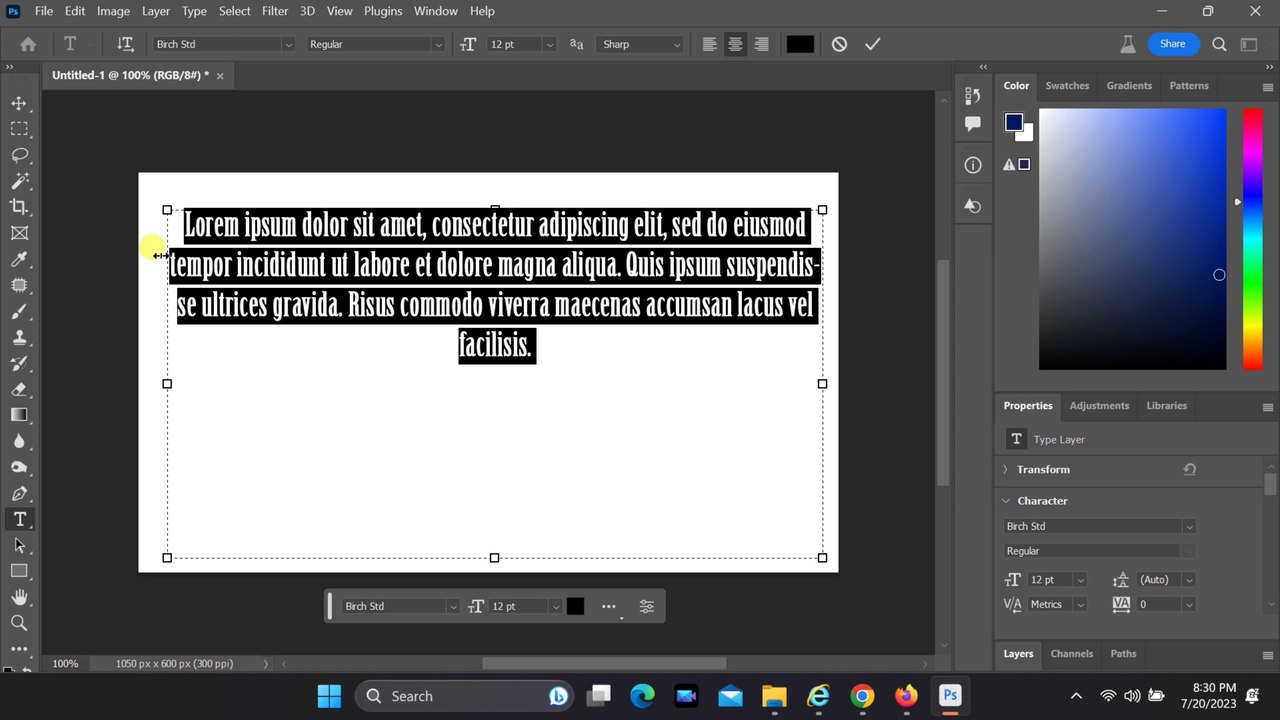 Disable Placeholder Text (Lorem Ipsum) in Adobe Photoshop 2023 - video ...